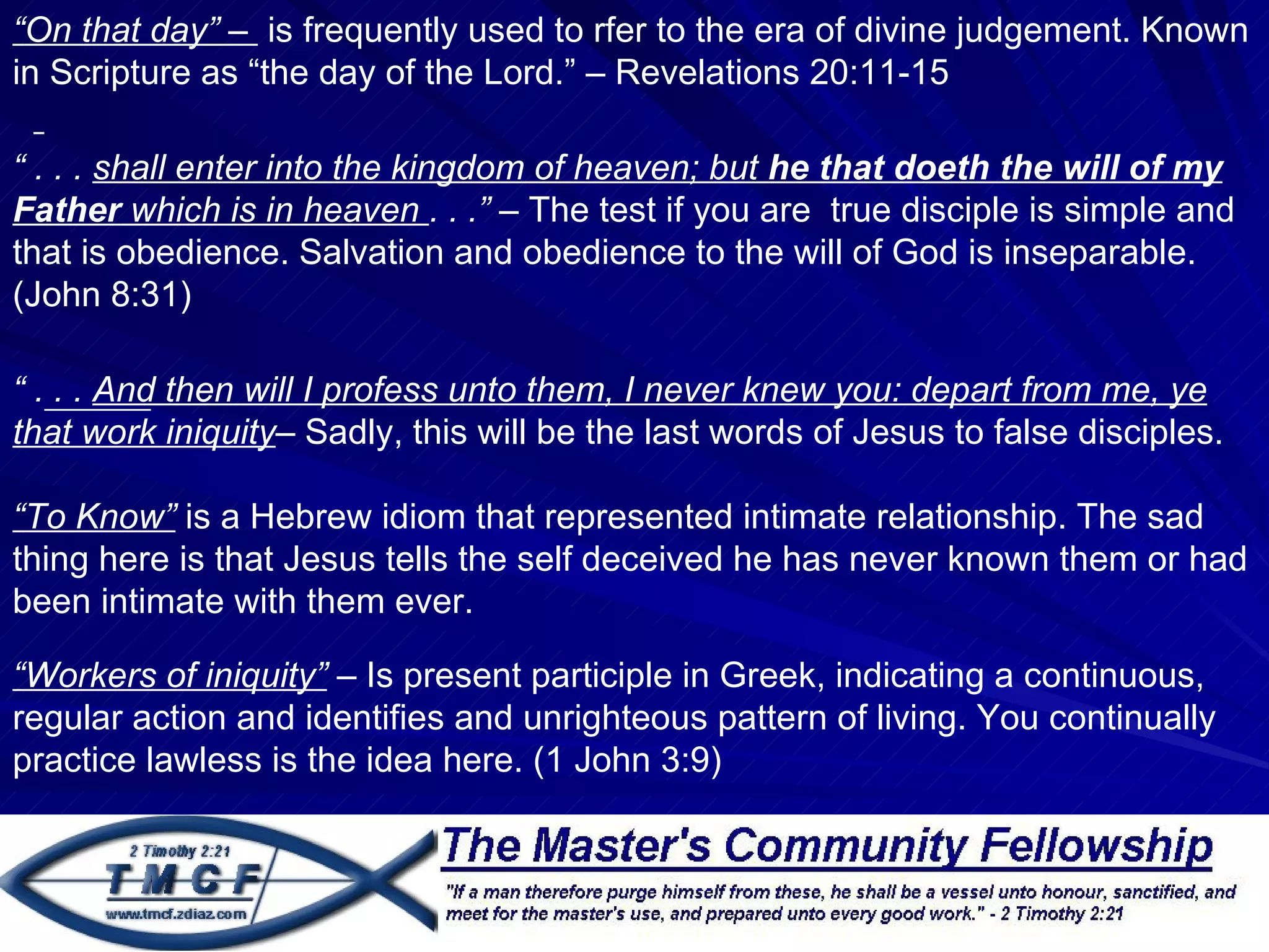 False disciples part 1 | PPT