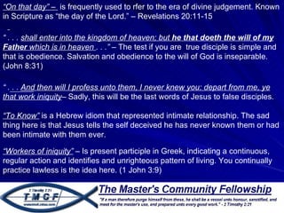 False disciples part 1 | PPT