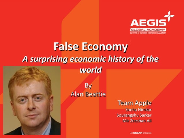 False economy | PPT | Commodities | Economy