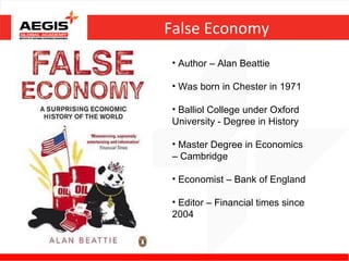 False economy | PPT | Commodities | Economy