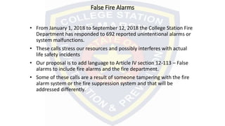 False Fire Alarms | PPTX