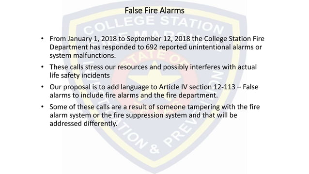 False Fire Alarms | PPTX