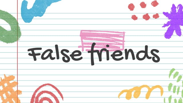 False friends.pdf