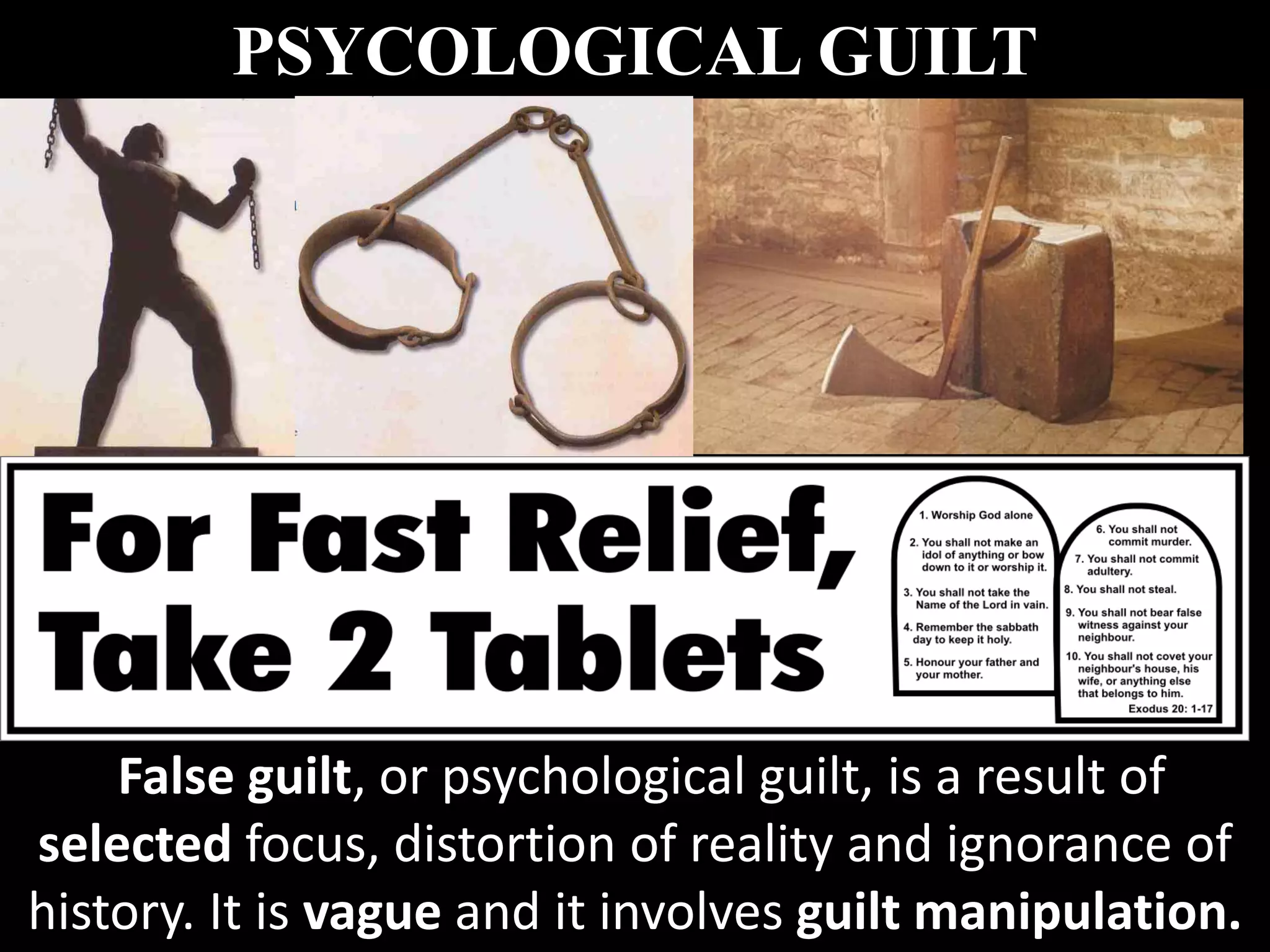 False Guilt vs True Repentance | PDF | Crime & Harmful Acts to ...