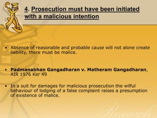 False Imprisonment and Malicious Prosecution.ppt