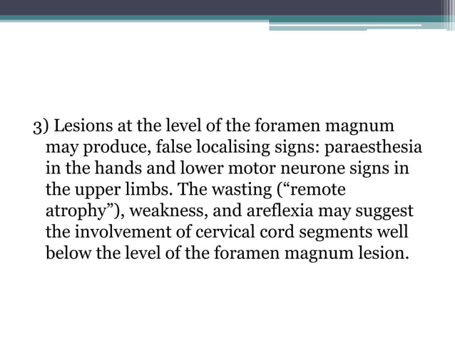 False localising signs : a major examination finding | PPT | Death ...
