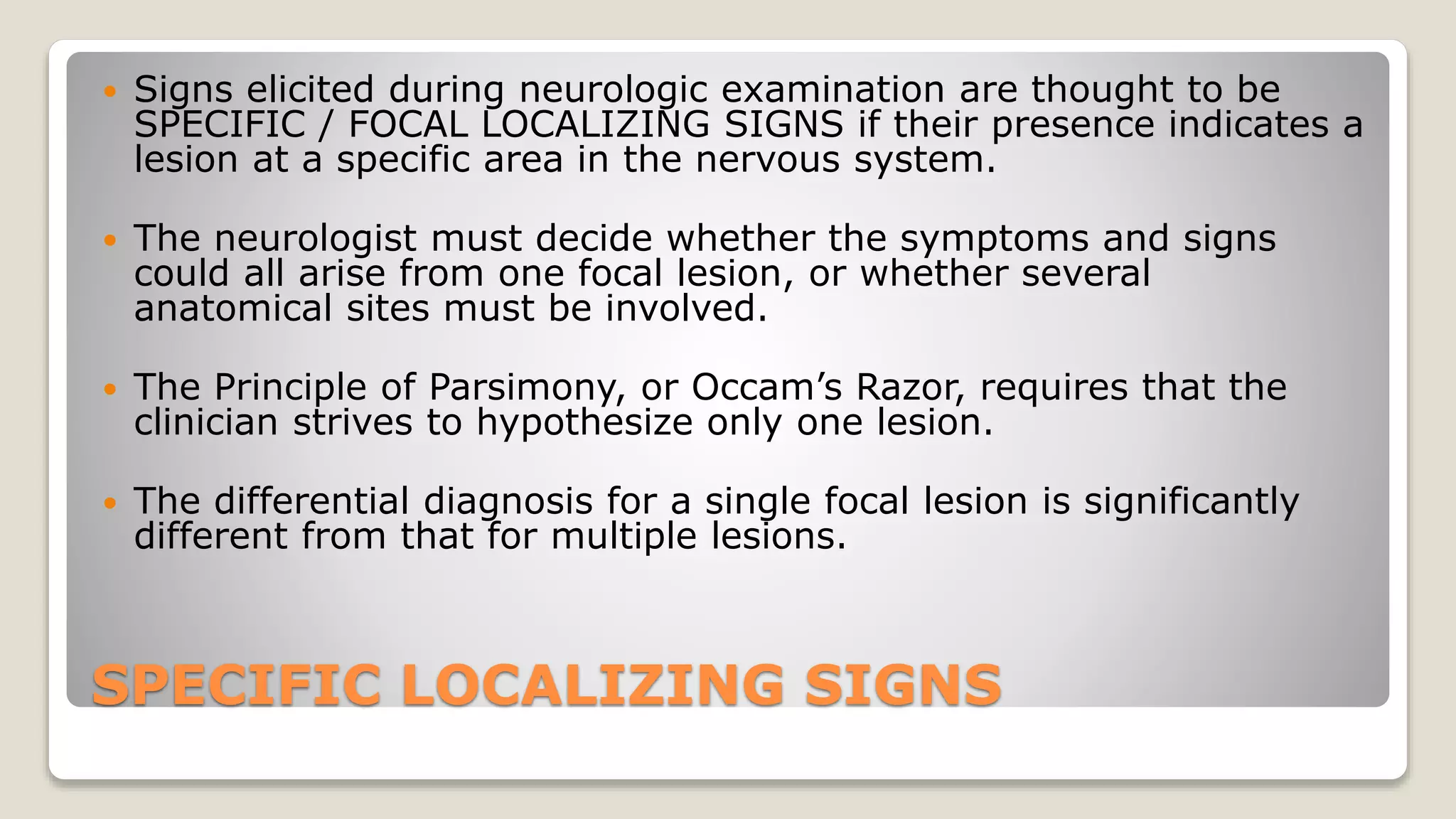 False Localising Signs In Neurology.pptx