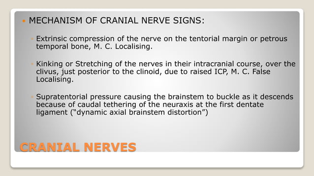 False Localising Signs In Neurology.pptx | Brain and Nervous System ...
