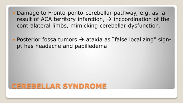 False Localising Signs In Neurology.pptx | Brain and Nervous System ...
