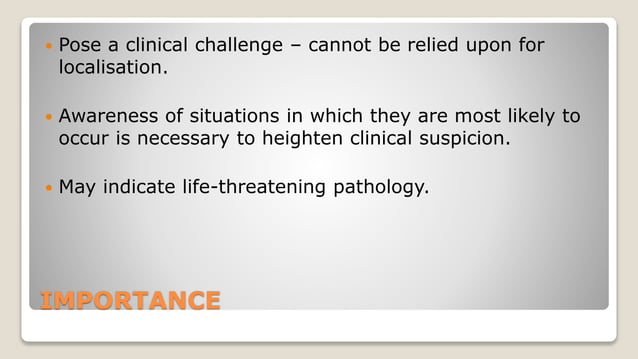 False Localising Signs In Neurology.pptx | Brain and Nervous System ...