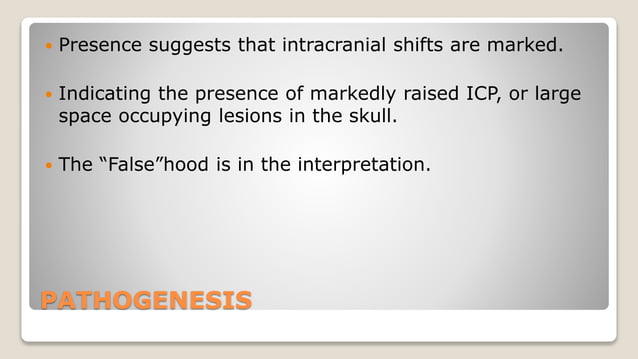 False Localising Signs In Neurology.pptx | Brain and Nervous System ...