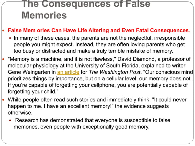 False memory | PPTX