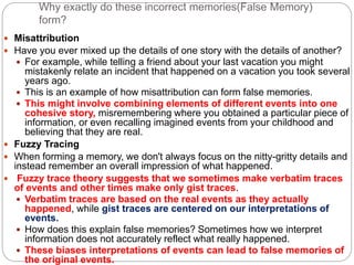 False memory | PPTX