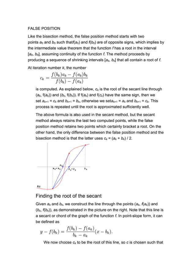 False position | PDF