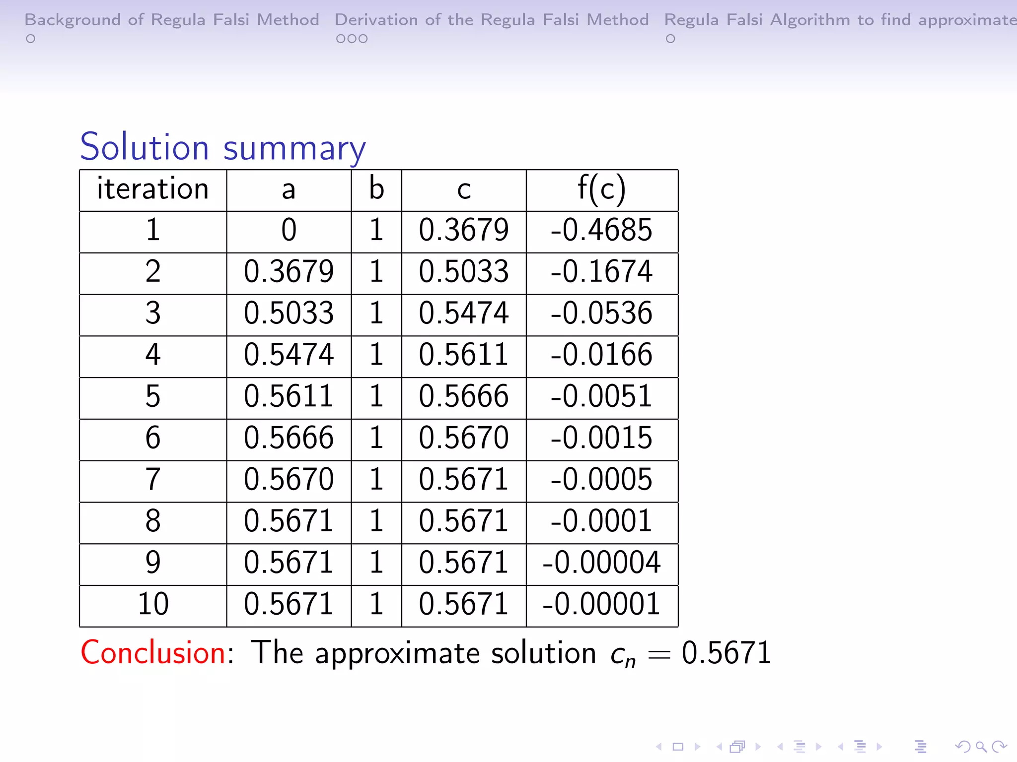 Regula Falsi (False position) Method | PDF