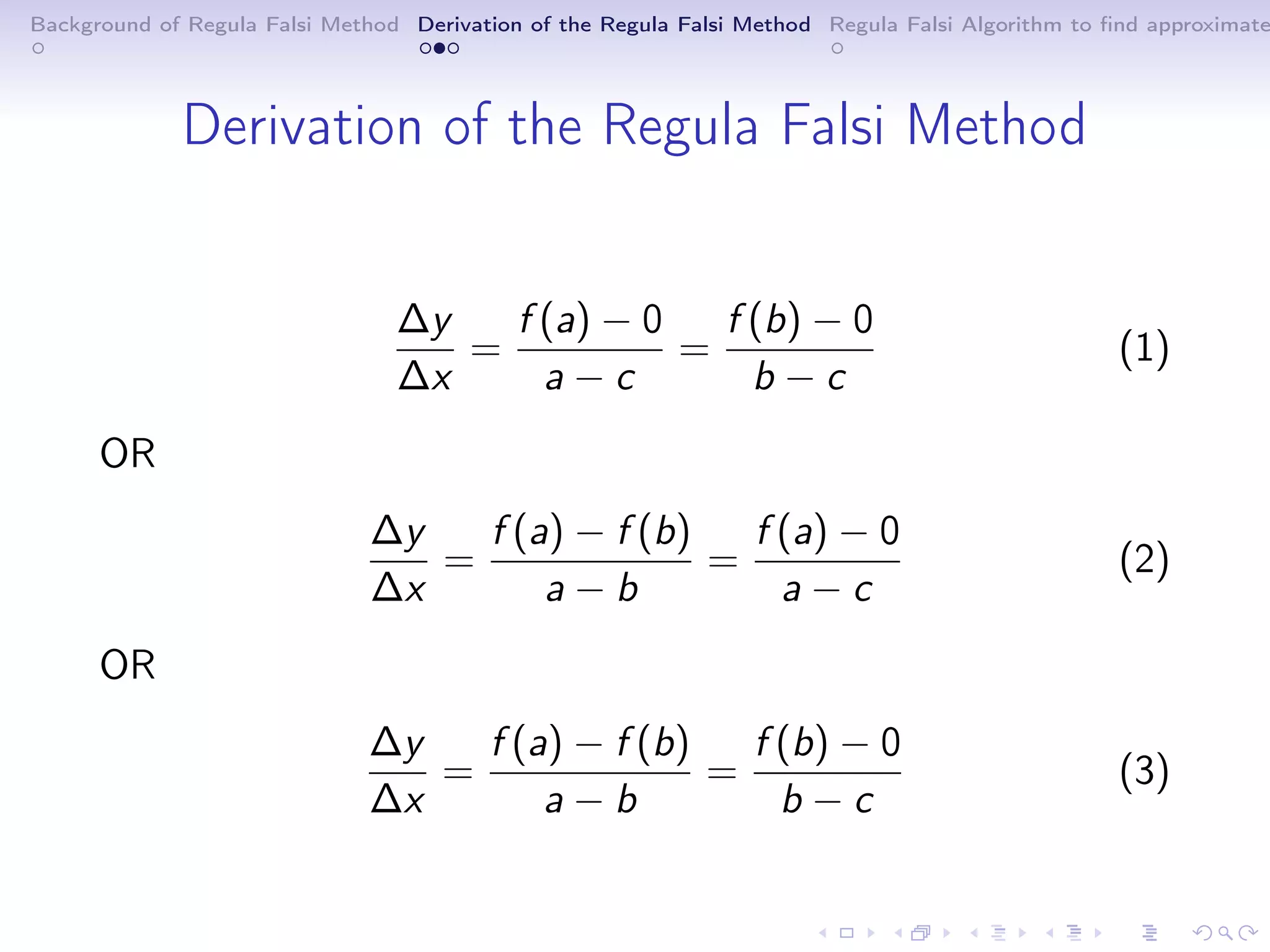 Regula Falsi (False position) Method | PDF