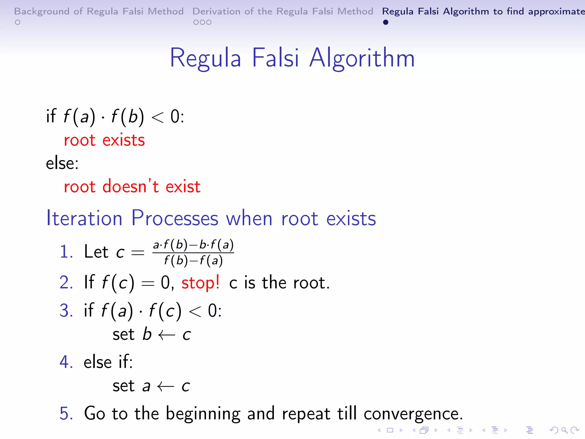 Regula Falsi (False position) Method | PDF
