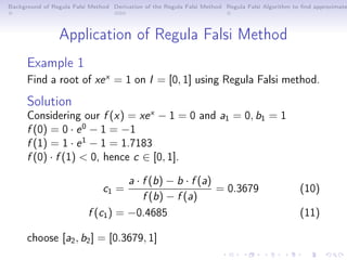 Regula Falsi (False position) Method | PDF