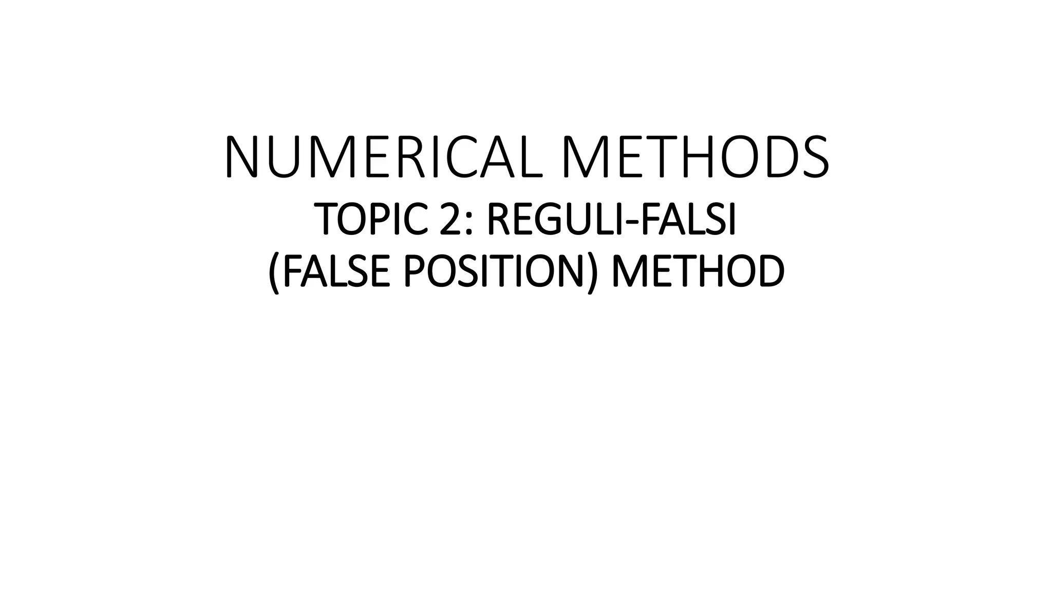 False Position Method.pptx