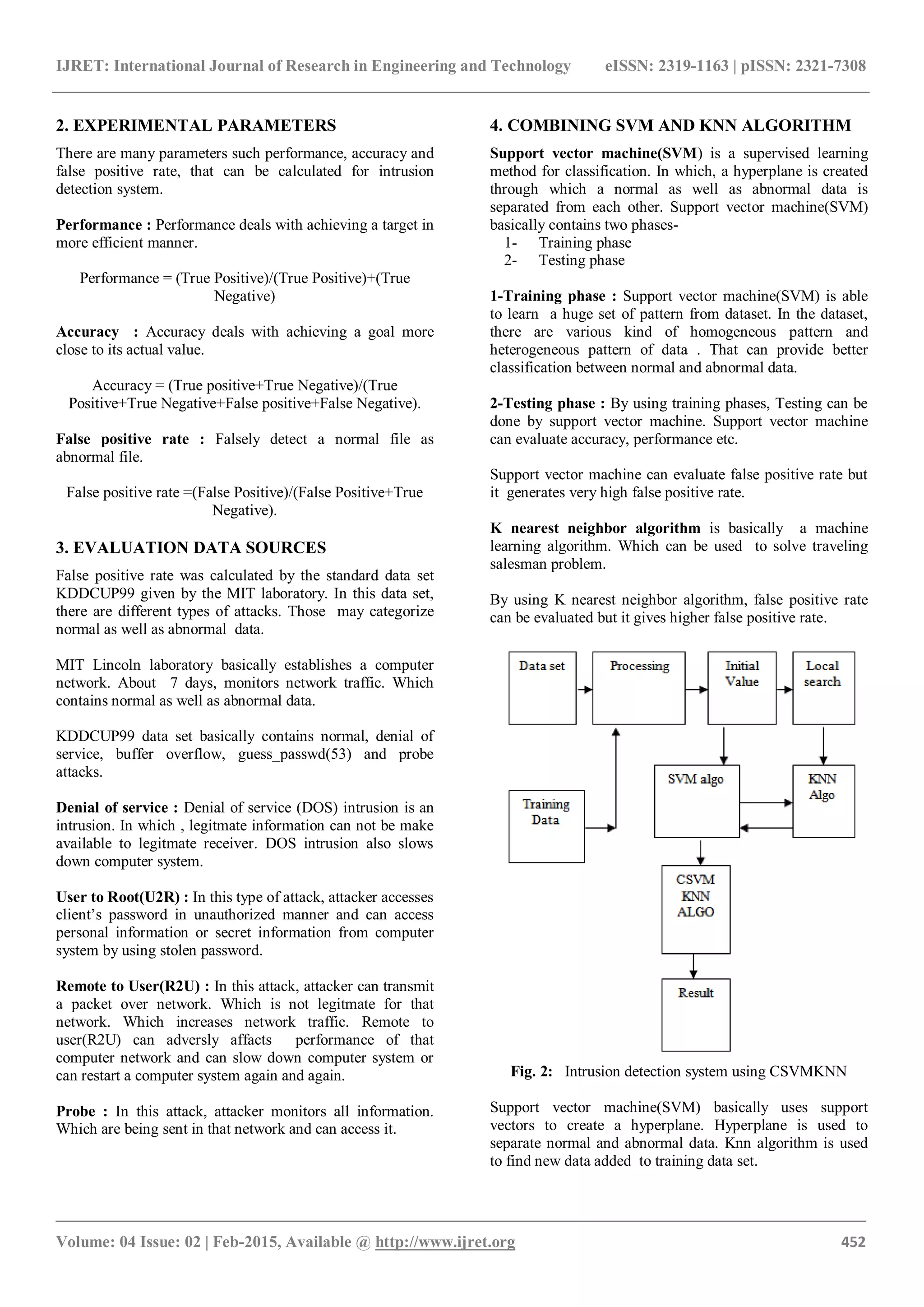 False positive reduction by combining svm and knn algo | PDF