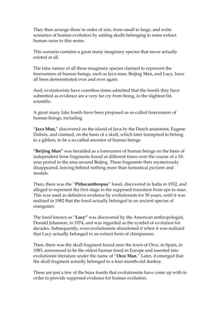 False proofs of evolution. 1. english | PDF