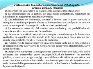 Abogado Faltas Disciplinarias Código De 2011 Ppt