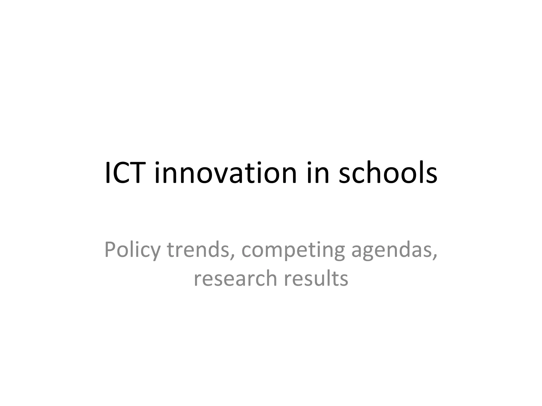 ICT innovation | PPT