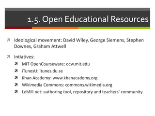 Open Education and the Role of ICT | PPTX