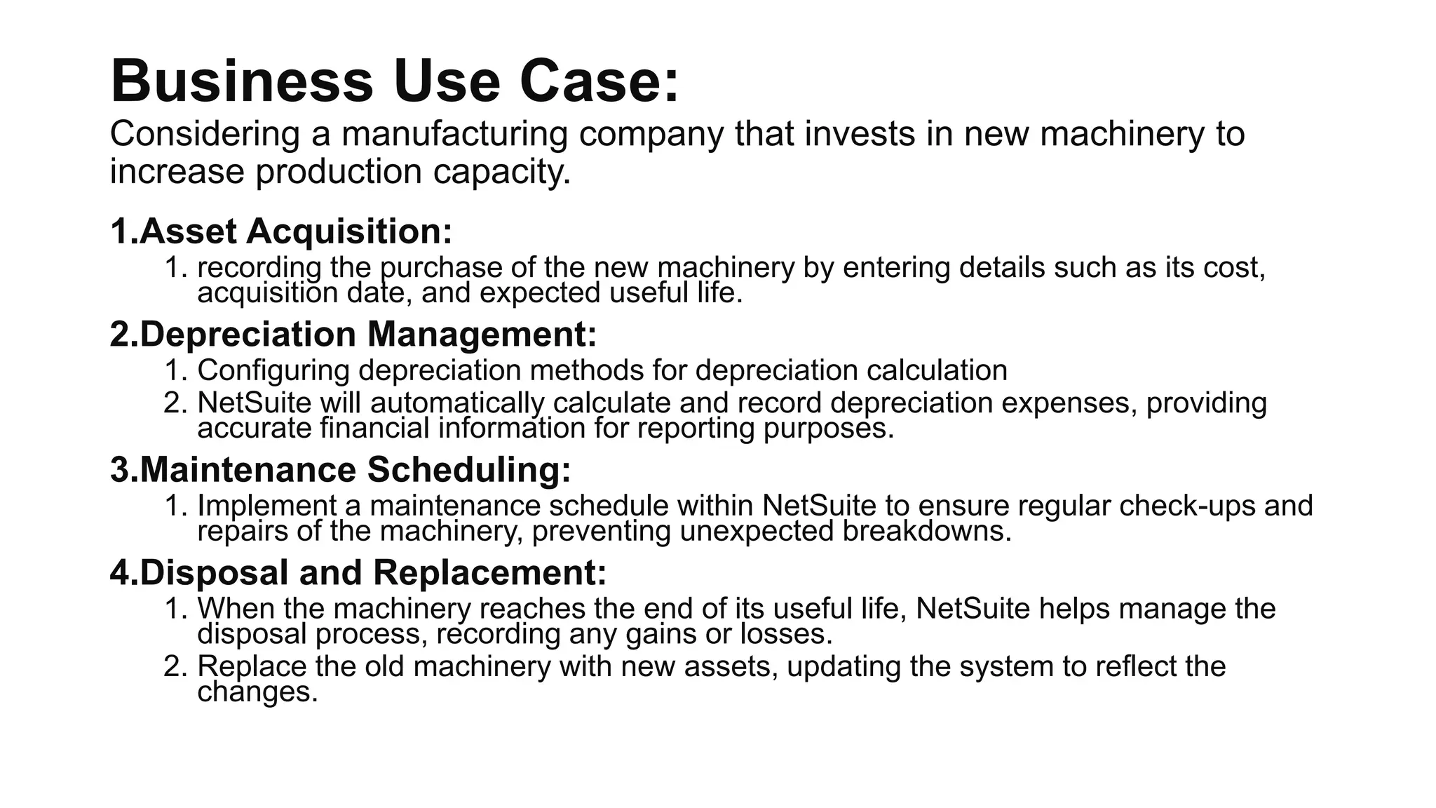 Fixed Asset Management [what Why And Hows] In Netsuite Pptx