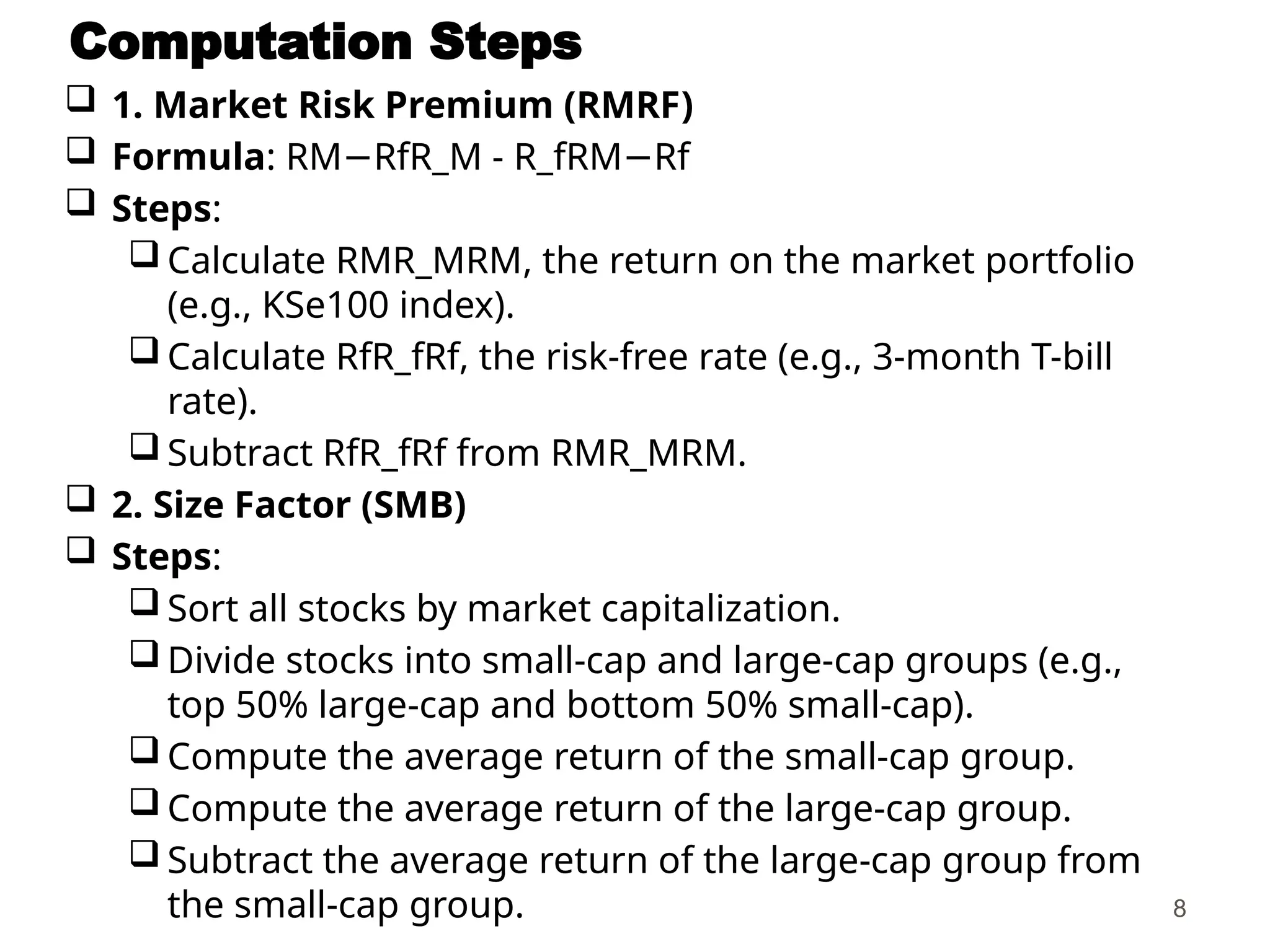 fama-and-french models and performance j | PPTX