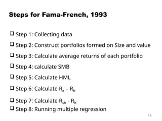 fama-and-french models and performance j | PPTX