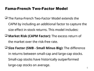 fama-and-french models and performance j | PPTX