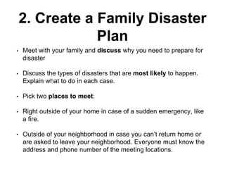 Family disaster prepradeness | PPTX