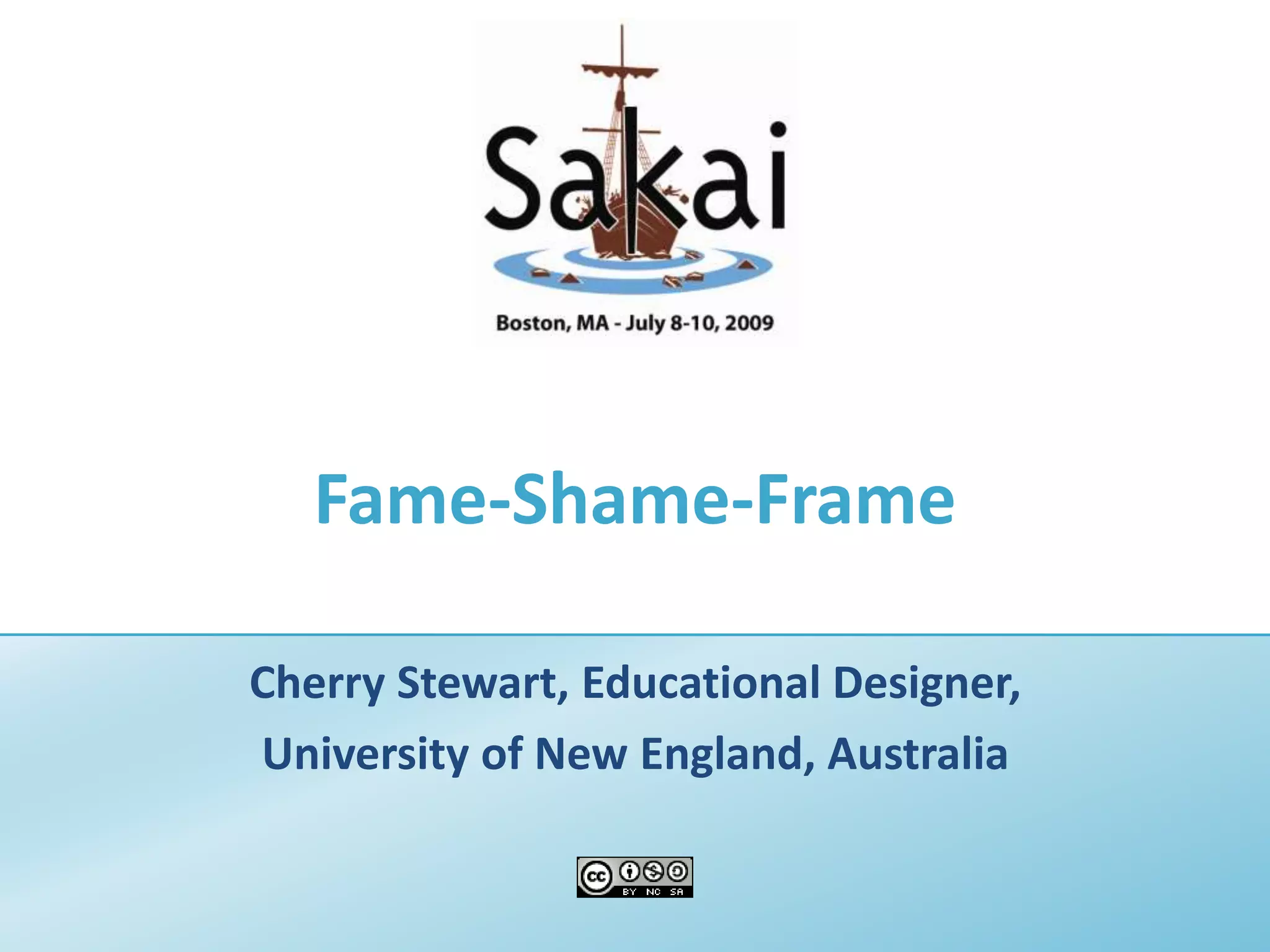 Fame Shame Frame | PPT