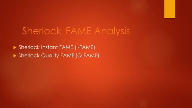 Fame analysis techniques | PPT