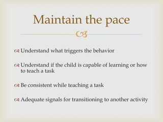 Behavior Management | PPTX | Parenting Babies and Toddlers | Parenting