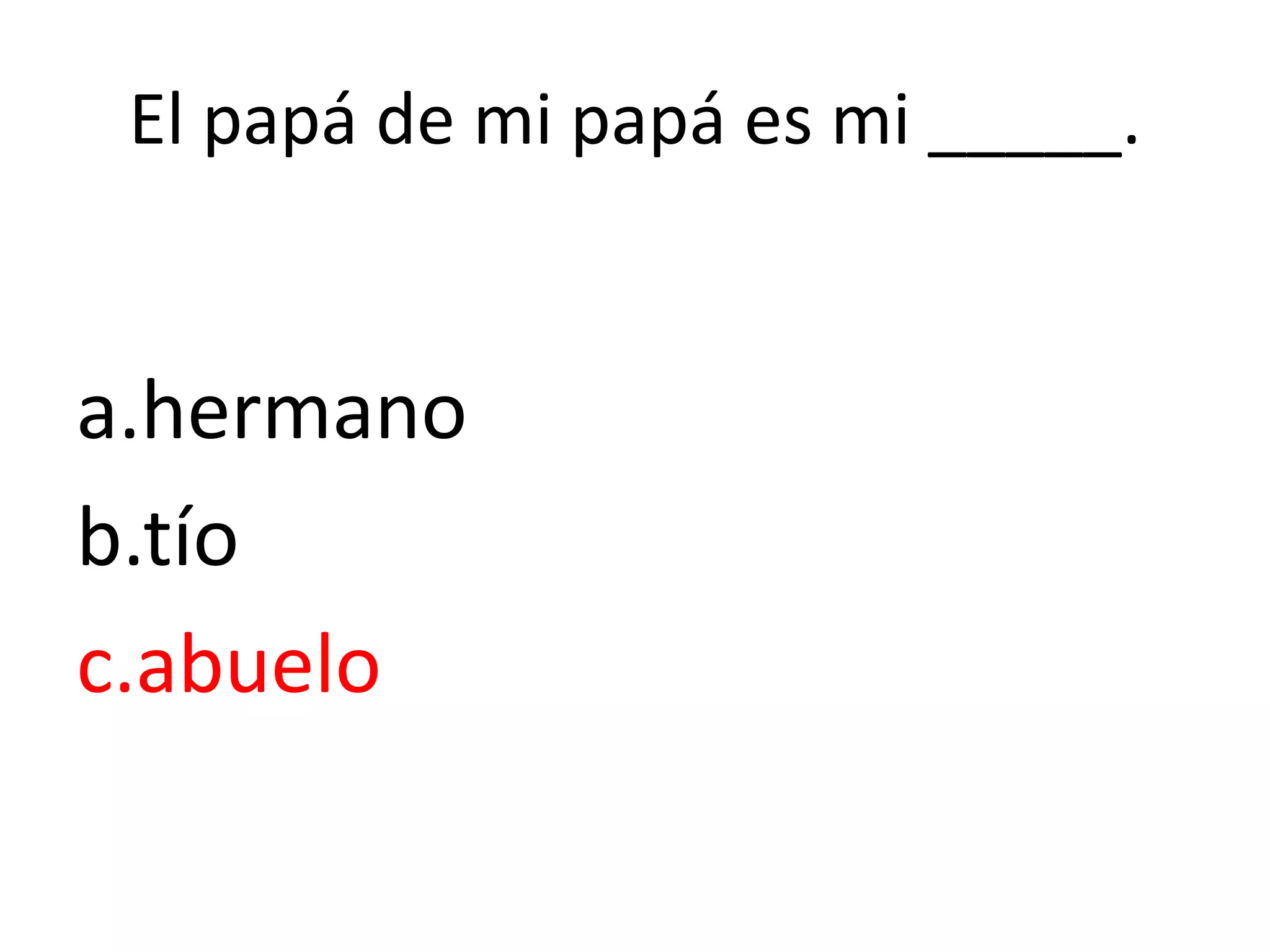Familia quiz | PPT