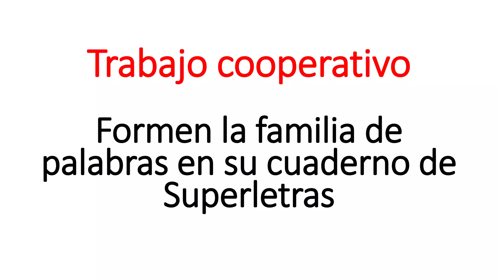 Familia de palabras | PPT