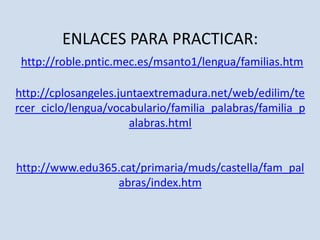 Familia de palabras (1) | PPTX