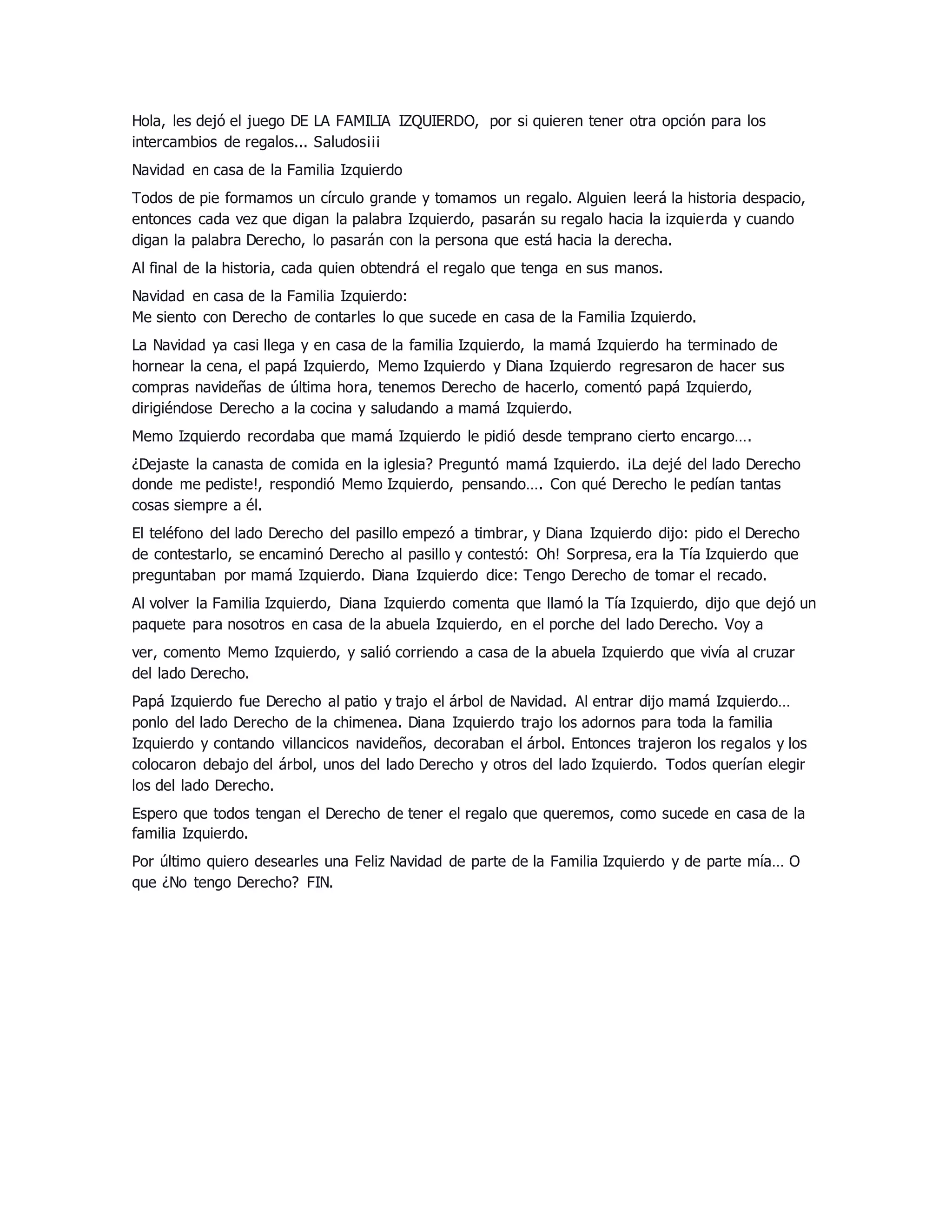 Familia izquierda | DOCX