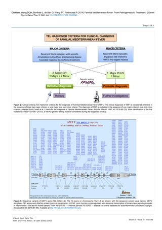 Familial Mediterranean Fever: from pathogenesis to treatment | PDF