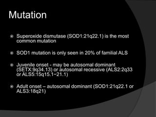 Familial Amyotrophic Lateral Sclerosis | PPTX