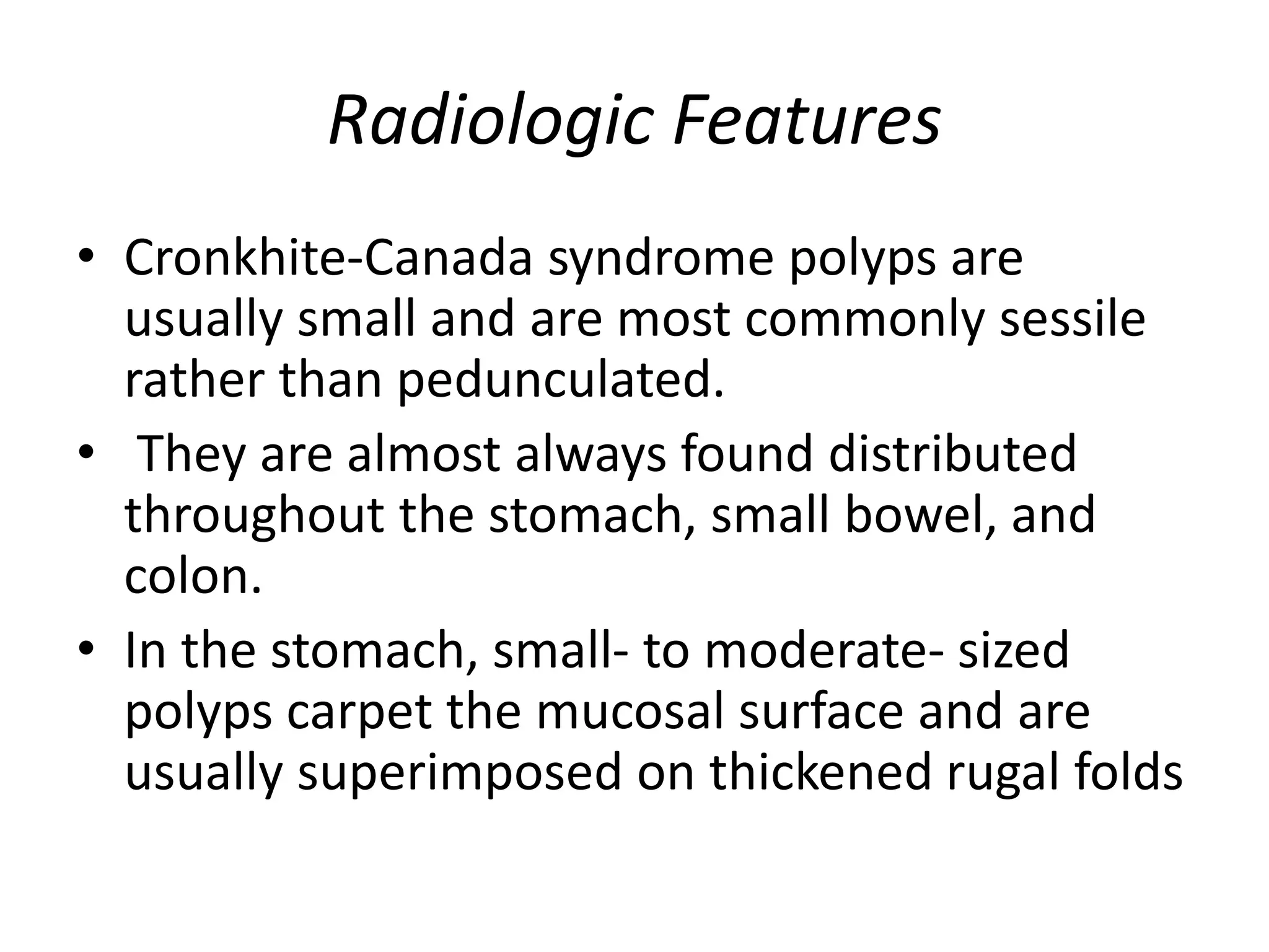 Familial poliposis syndrome imaging | PPTX