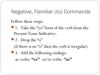 Familiar commands | PPT