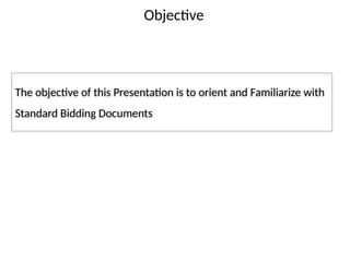 Familiarization of standard bidding document.pptx