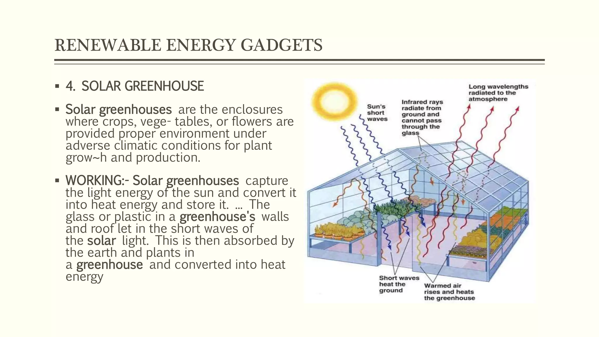 RENEWABLE ENERGY GADGETS by - Maithili Kalaskar | PPTX