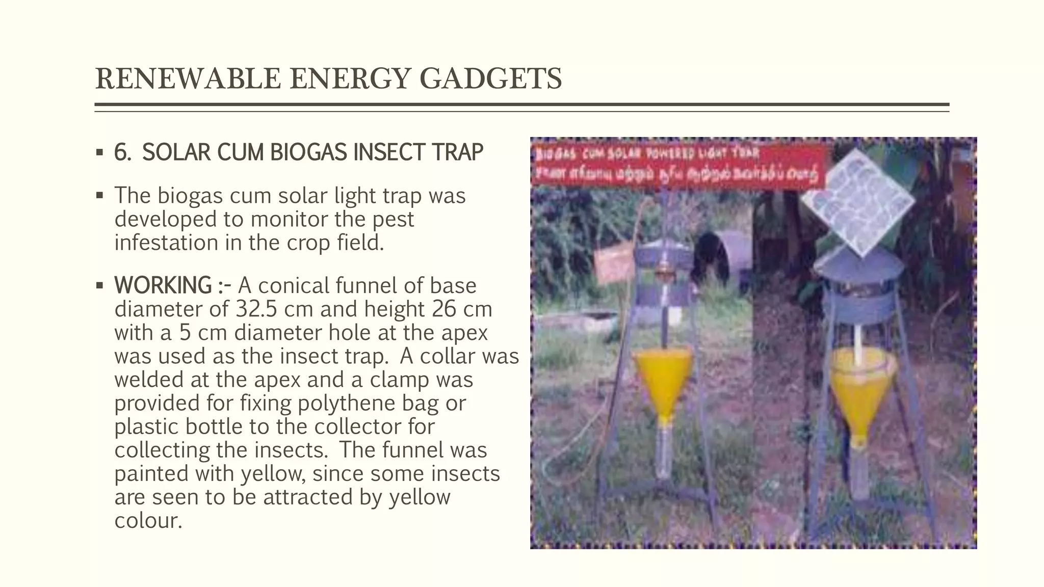 RENEWABLE ENERGY GADGETS by - Maithili Kalaskar | PPTX