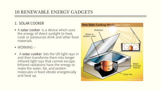 RENEWABLE ENERGY GADGETS by - Maithili Kalaskar | PPTX