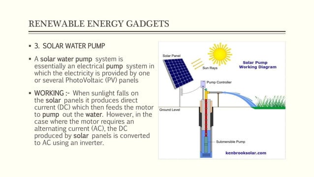 RENEWABLE ENERGY GADGETS by - Maithili Kalaskar | PPTX | Home ...