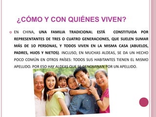 Familias chinas | PPTX